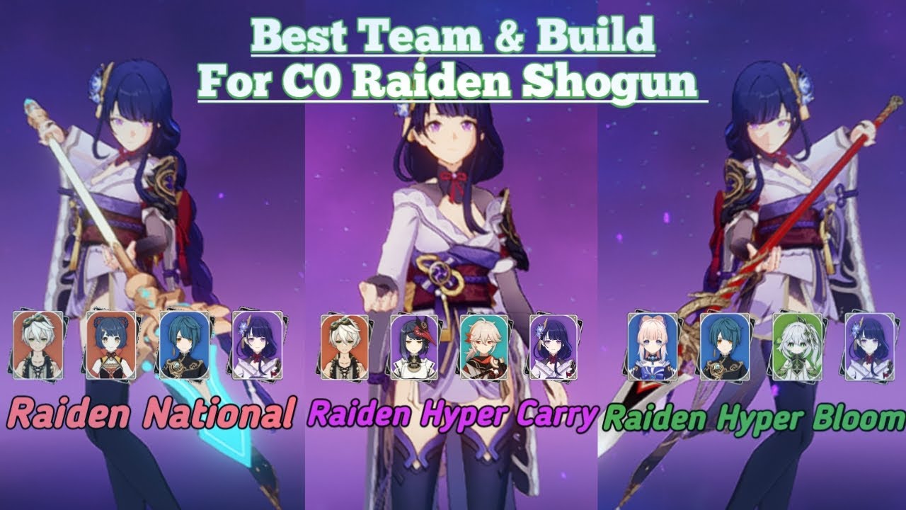 Best team and build for c0 Raiden Shogun - YouTube
