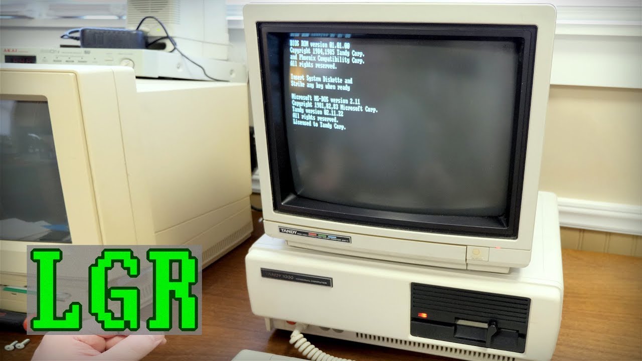 Tandy 1000 PC + CM-11 Monitor! Unboxing & Setup - YouTube