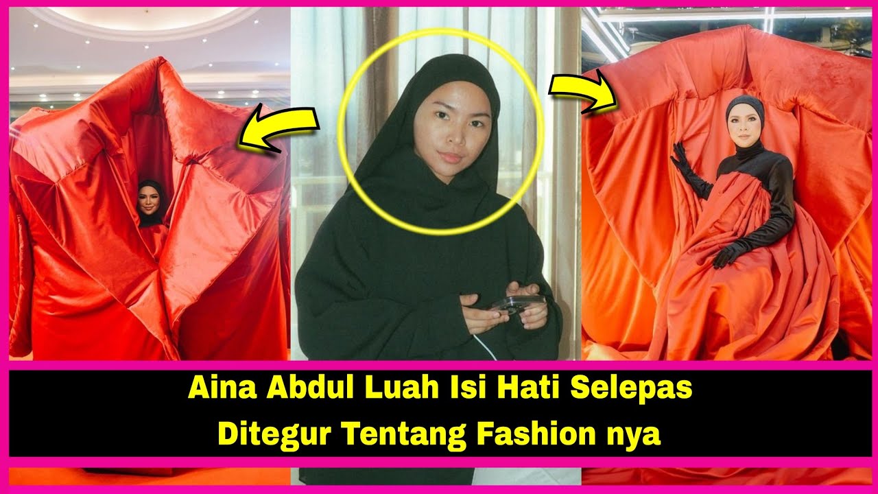 Aina Abdul Luah Isi Hati Selepas Ditegur Tentang Fashion nya - YouTube