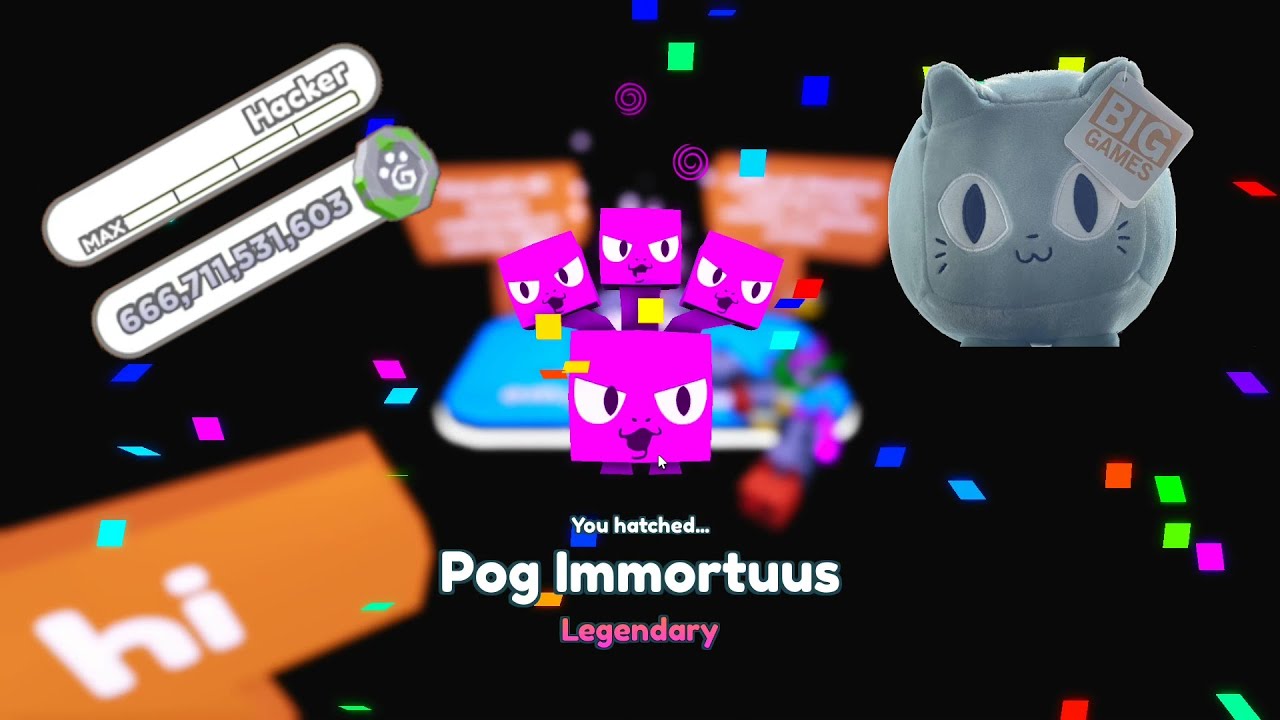 Pet Simulator X | Rainbow PogCat PogDog PogDragon PogImmortuus ! Dark ...