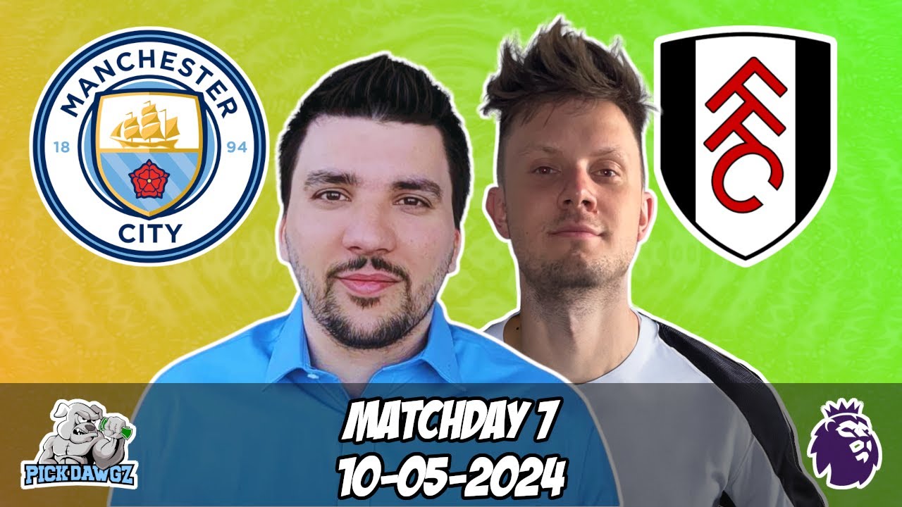 Man. City vs. Fulham EPL Free Picks 10/5/2024: PickDawgz Corner Kick ...
