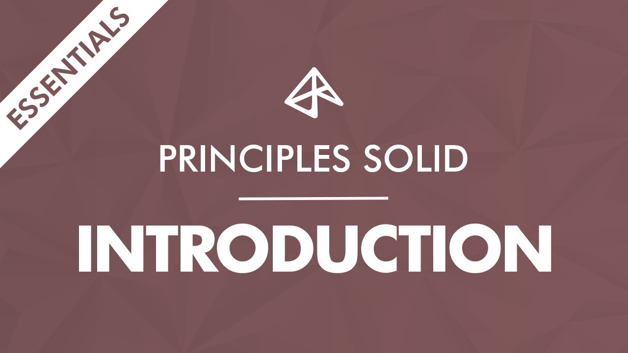 1 - Introduction - Principes SOLID | Essentials - YouTube