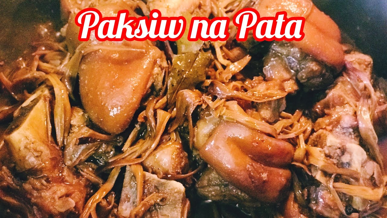 Paksiw na Pata, Pata Paksiw Recipe, Pinoy Recipe - YouTube
