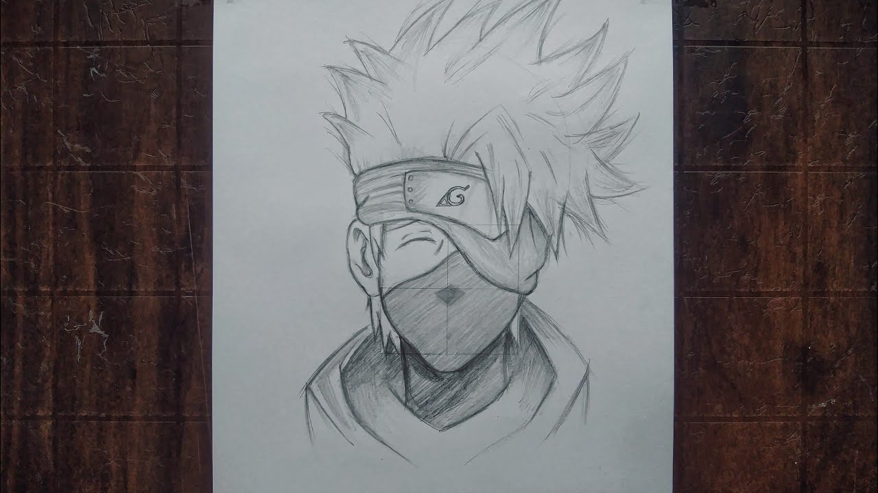 How To Draw Kakashi Easy|| Kakashi Drawing Tutorial Step By Step ...