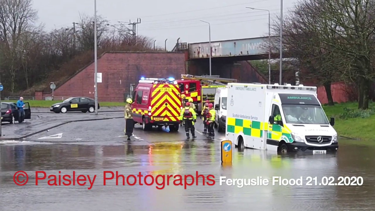 Ferguslie Flood 21 02 2020 HD 1080p - YouTube