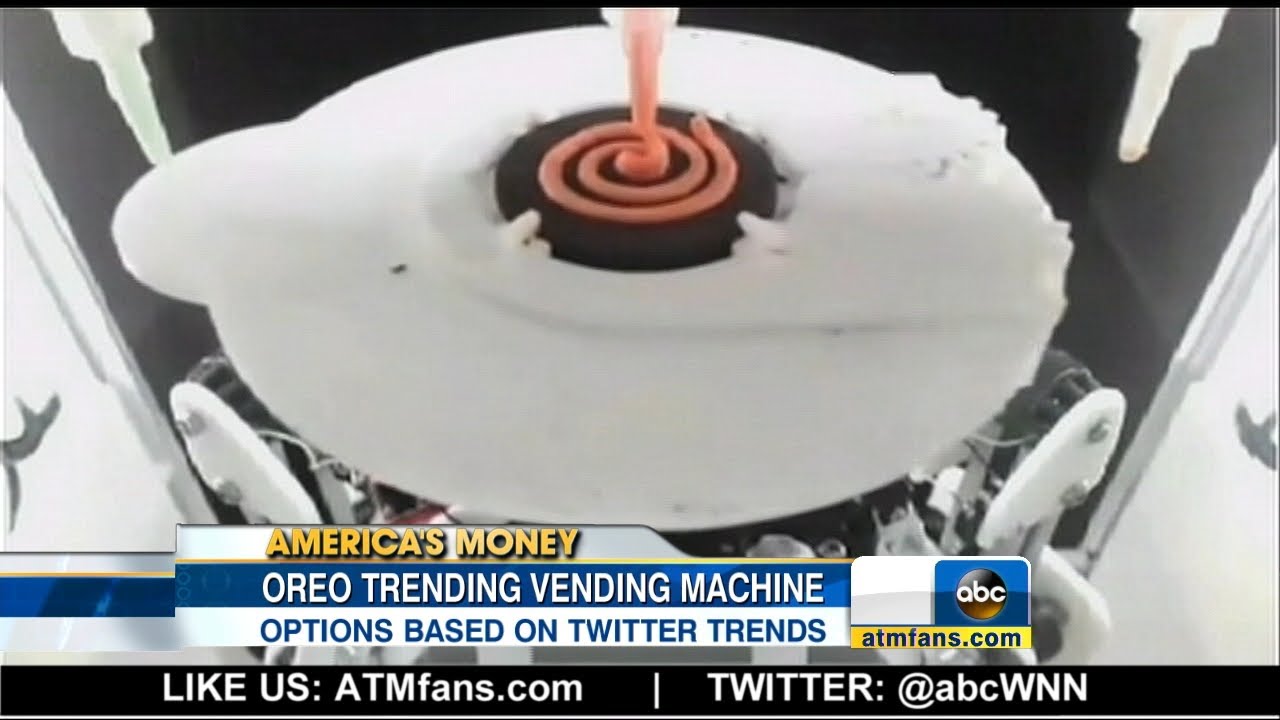 Vending Machine Creates Custom Oreos - YouTube