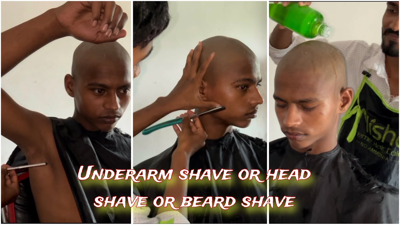 Underarm shave or head shave or beard shave | straight razor | tutorial ...