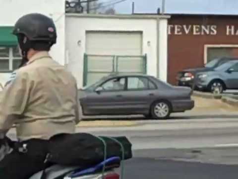Mall cop on a moped - YouTube