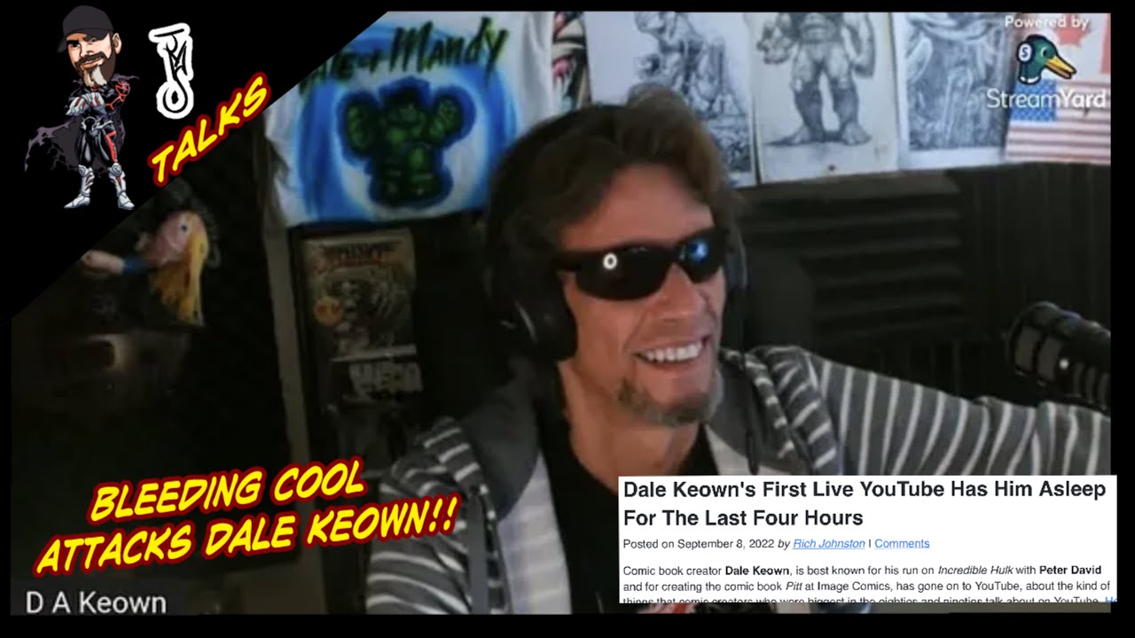 JMS TALKS: Bleeding Cool Attacks Dale Keown - YouTube