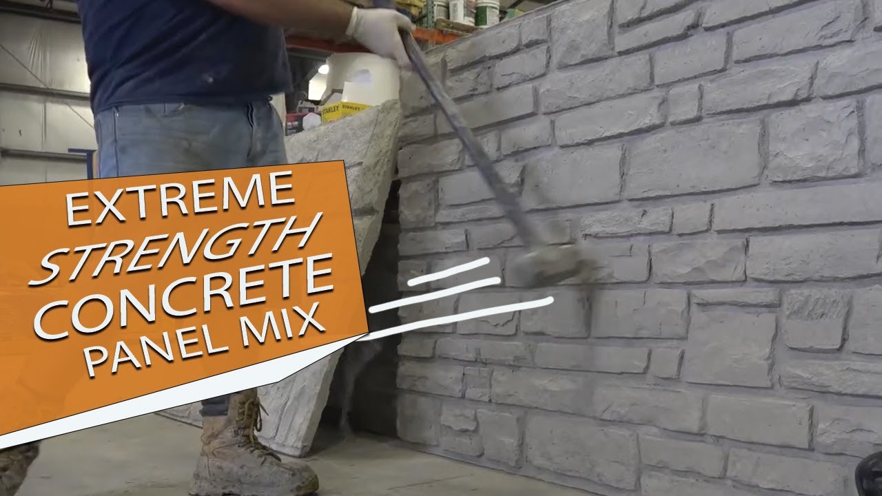 High-Strength Concrete Mix Test - Concrete Panels - YouTube