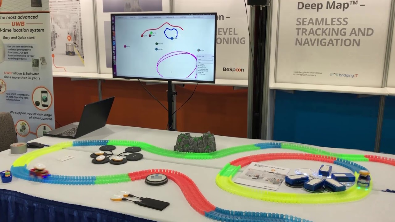 BeSpoon RTLS Demo at MODEX 2020 - YouTube