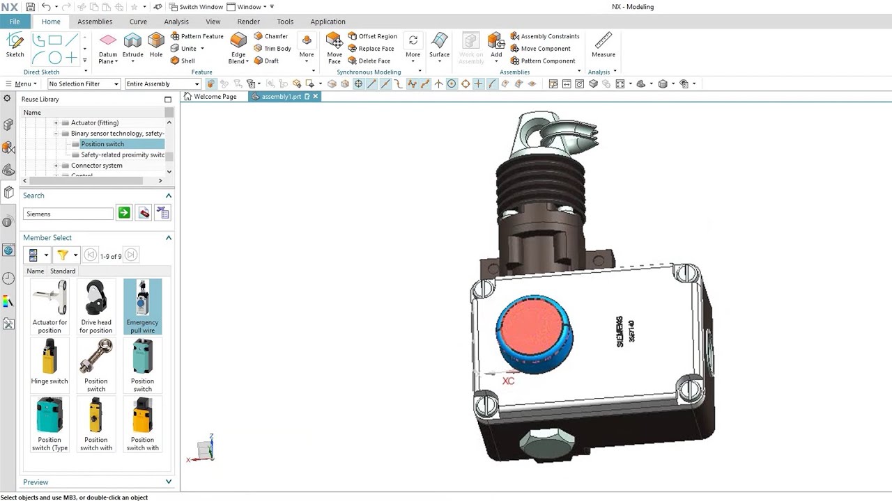 Siemens components available as 3D CAD files powered by CADENAS - YouTube