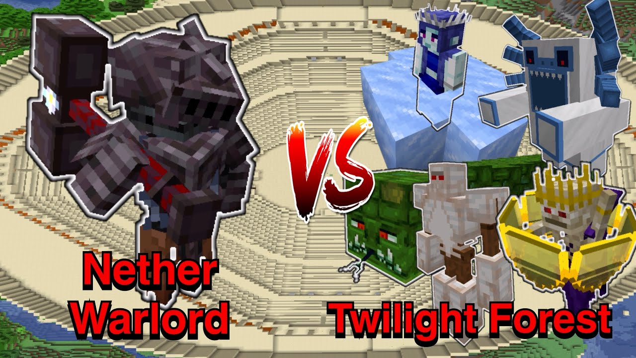 Minecraft |Mobs Battle| Nether Warlord (Salmon's Genesis) VS Twilight ...