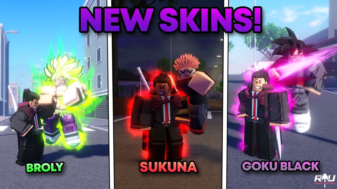 ALL The NEW SKINS In The NEW UPDATE! [SUKUNA, BROLY...] RIU - YouTube