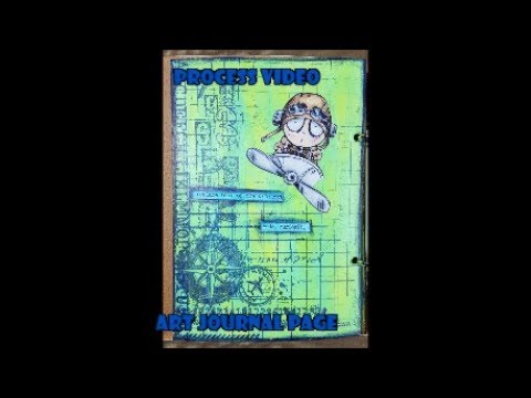process video art journal page curious - YouTube