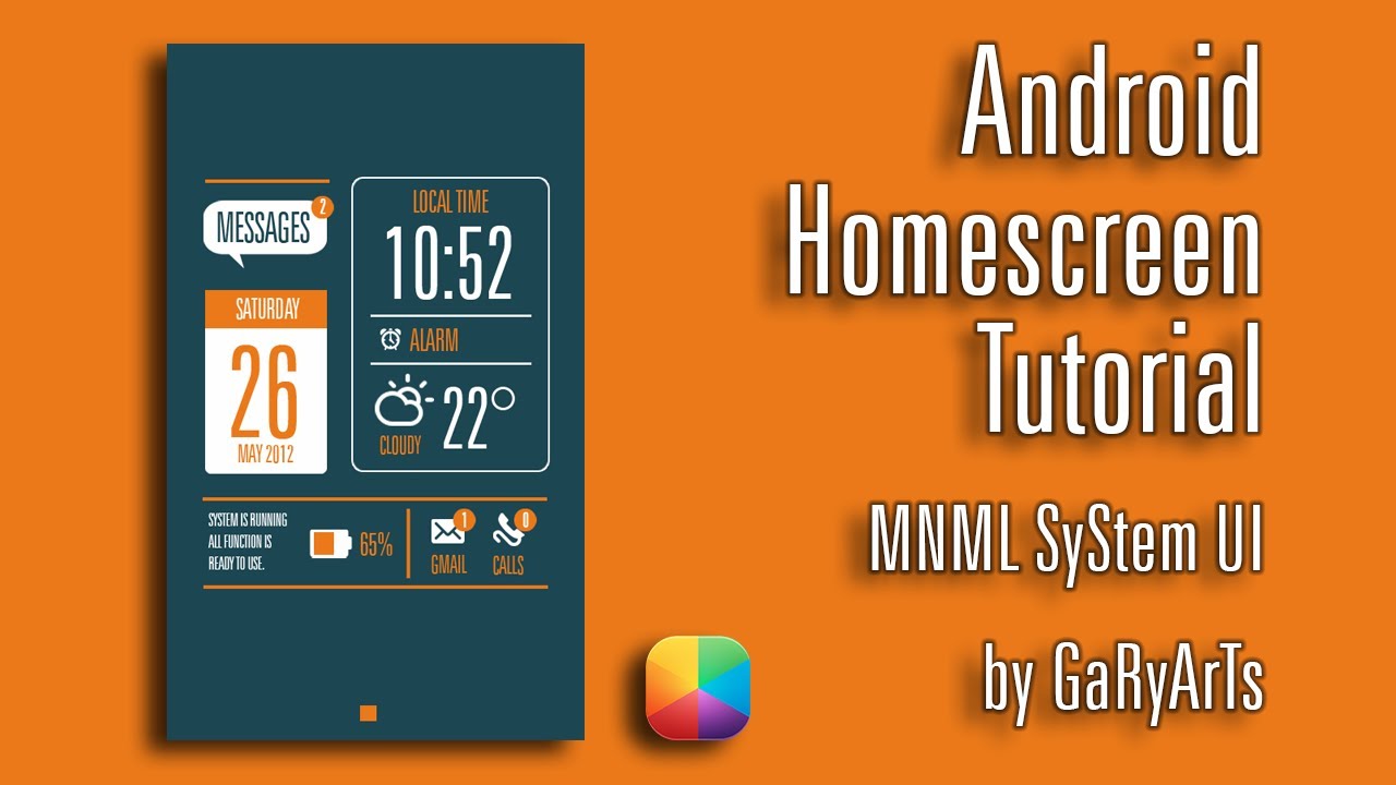 MNML SyStem UI (GaRyArTs) - Android Homescreen Tutorial - YouTube