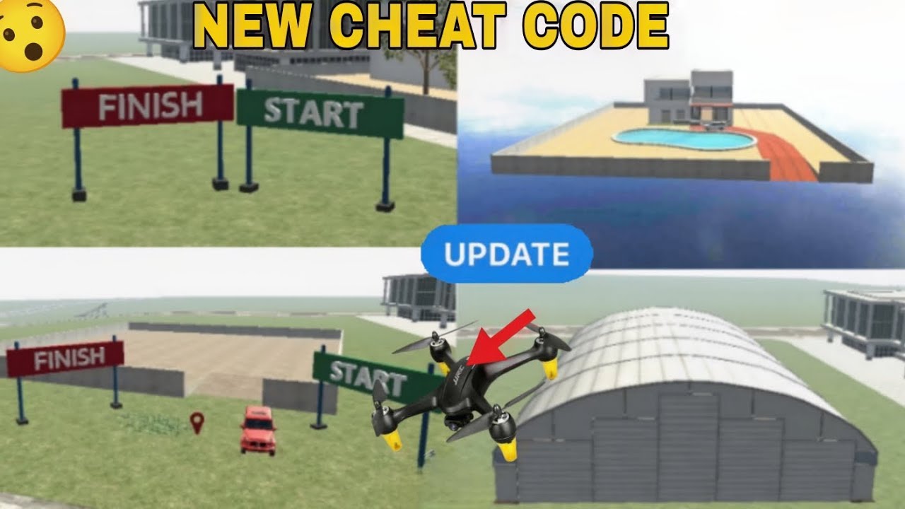 INDIAN BIKE DRIVING 3D NEW UPDATE CHEAT CODES || EMPTY CITY + DRONE CODE - YouTube
