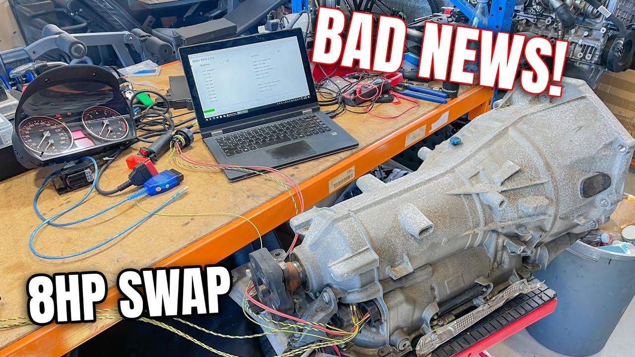 BMW N54 8HP SWAP WITH STOCK ECU: OUR ISSUE - YouTube