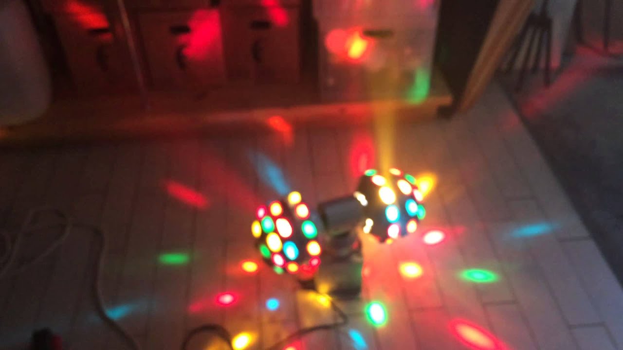 80"s spinning style disco light - YouTube