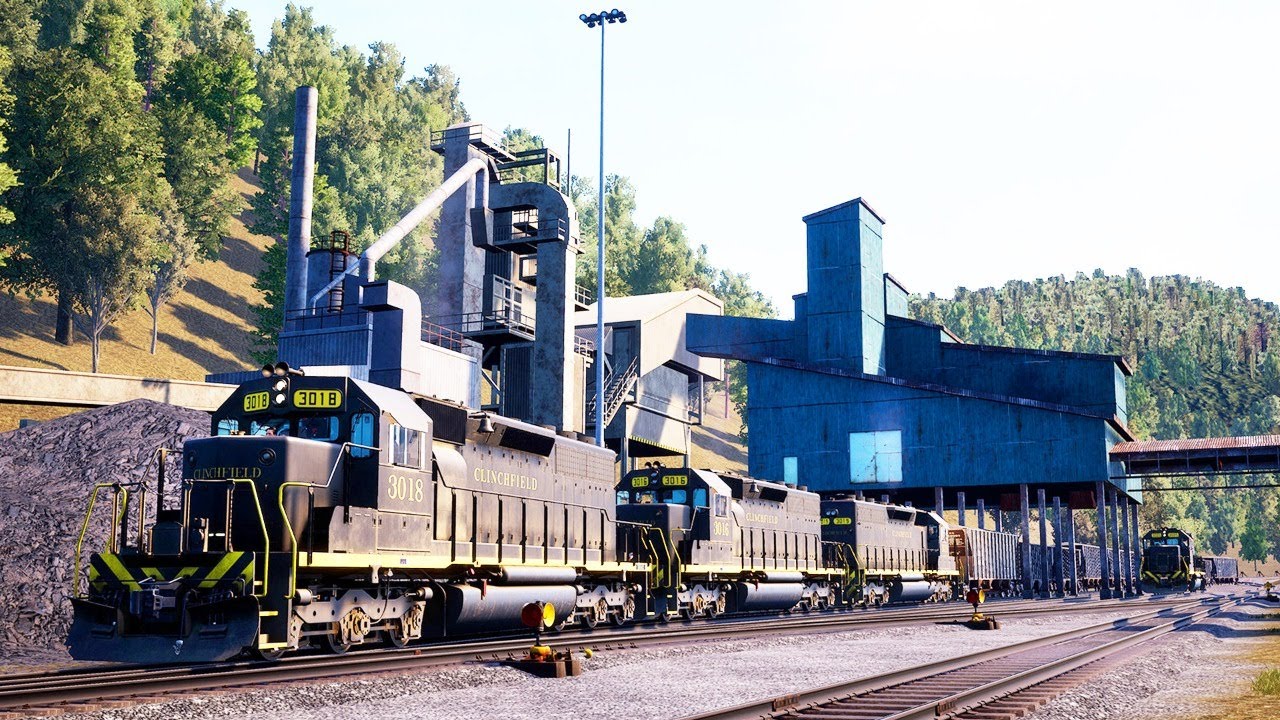 FIRST LOOK - COAL MINING TRAIN SIMULATOR on American Railroads ...