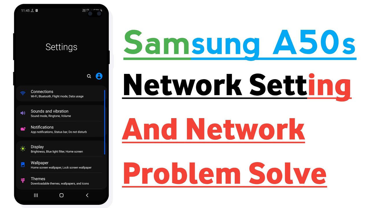 Samsung A50s Network Setting And Network Problem Solve - YouTube