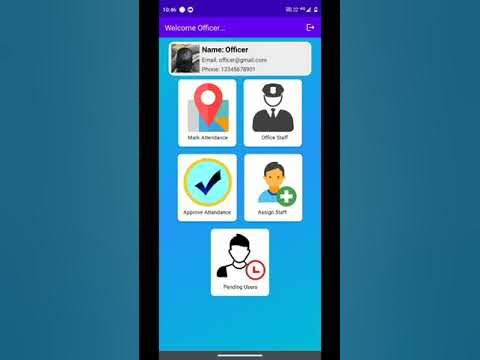 GeoFence based attendance system android application demo video. - YouTube