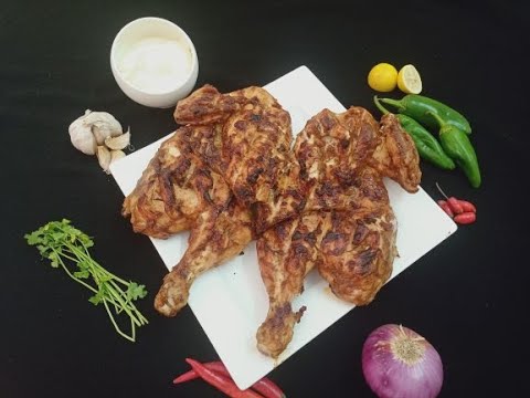AL Tazaj, A traditional Arabian recipe for bbq fresh chicken served ...