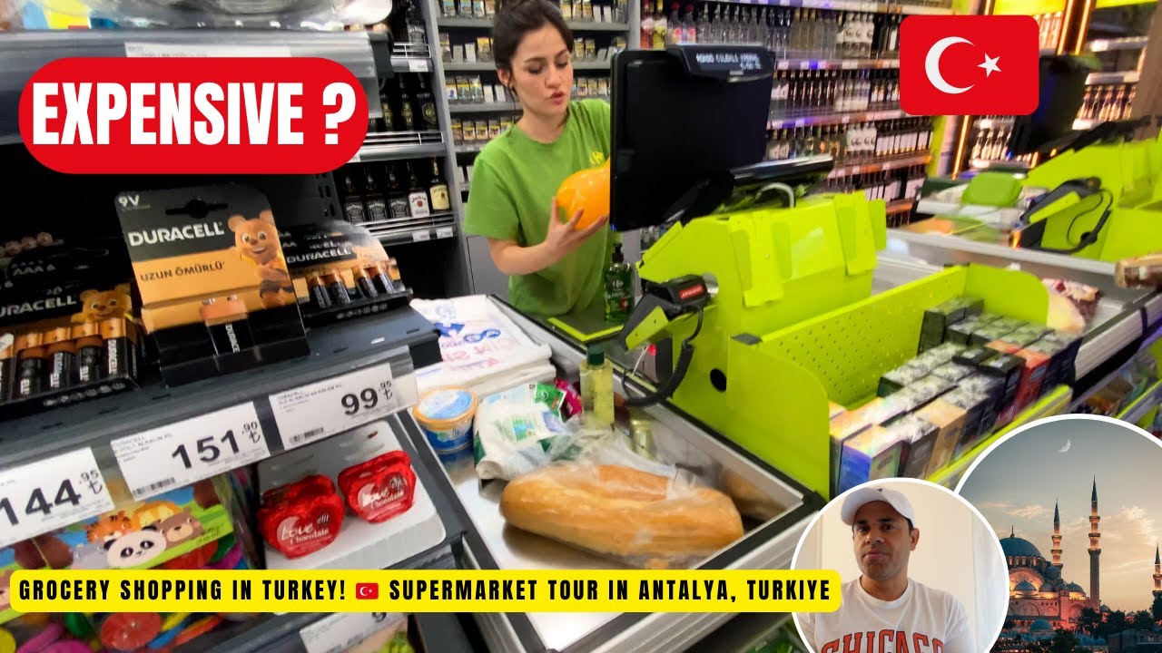 Grocery Shopping in Turkey! 🇹🇷 Supermarket Tour in Antalya, Turkey ...