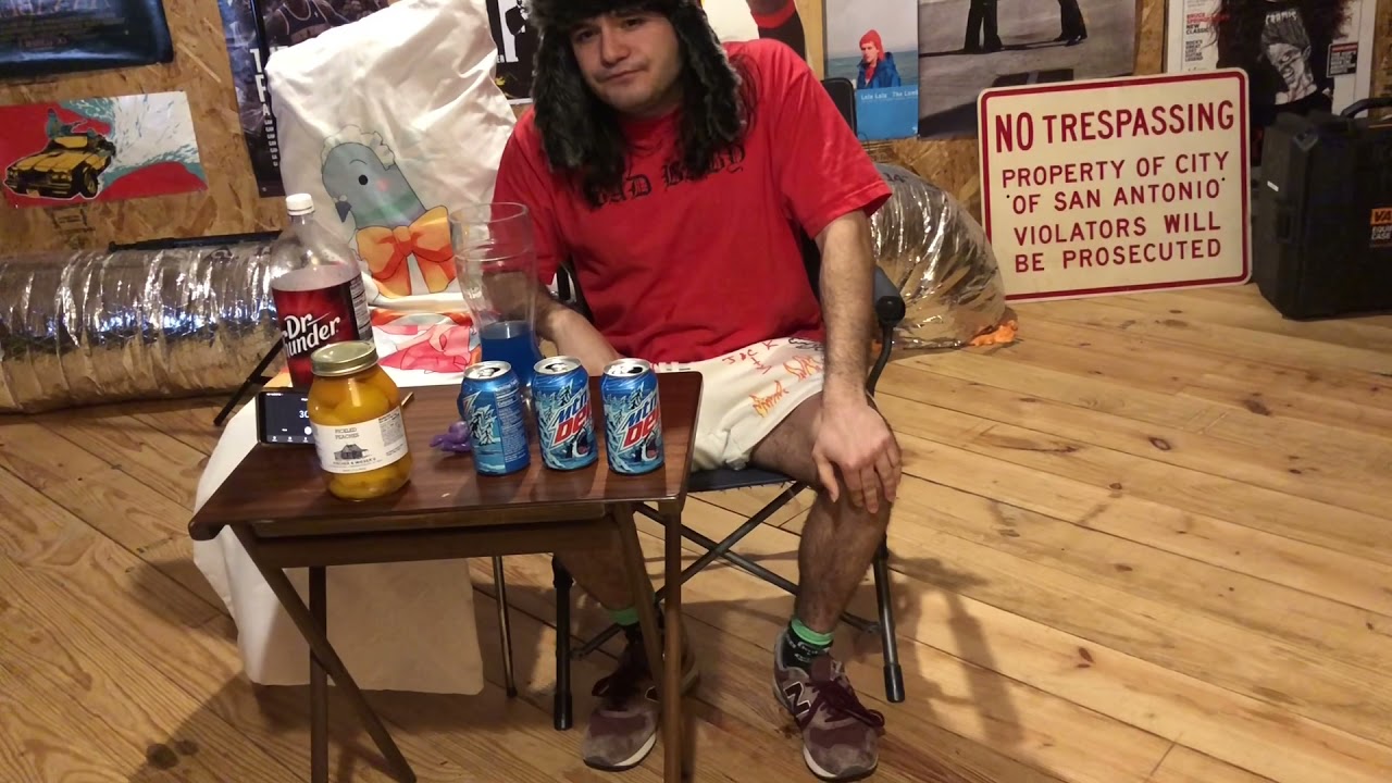 Mountain Dew Frostbite Boot Chug [ATTEMPT] + PICKLED PEACH TASTE REVIEW ...