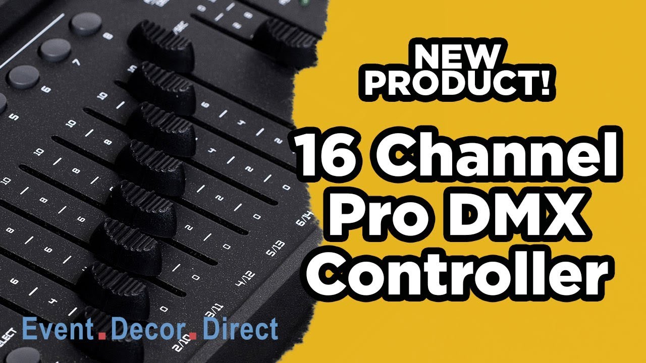 16 Channel Pro DMX Controller | Event Decor Direct - YouTube
