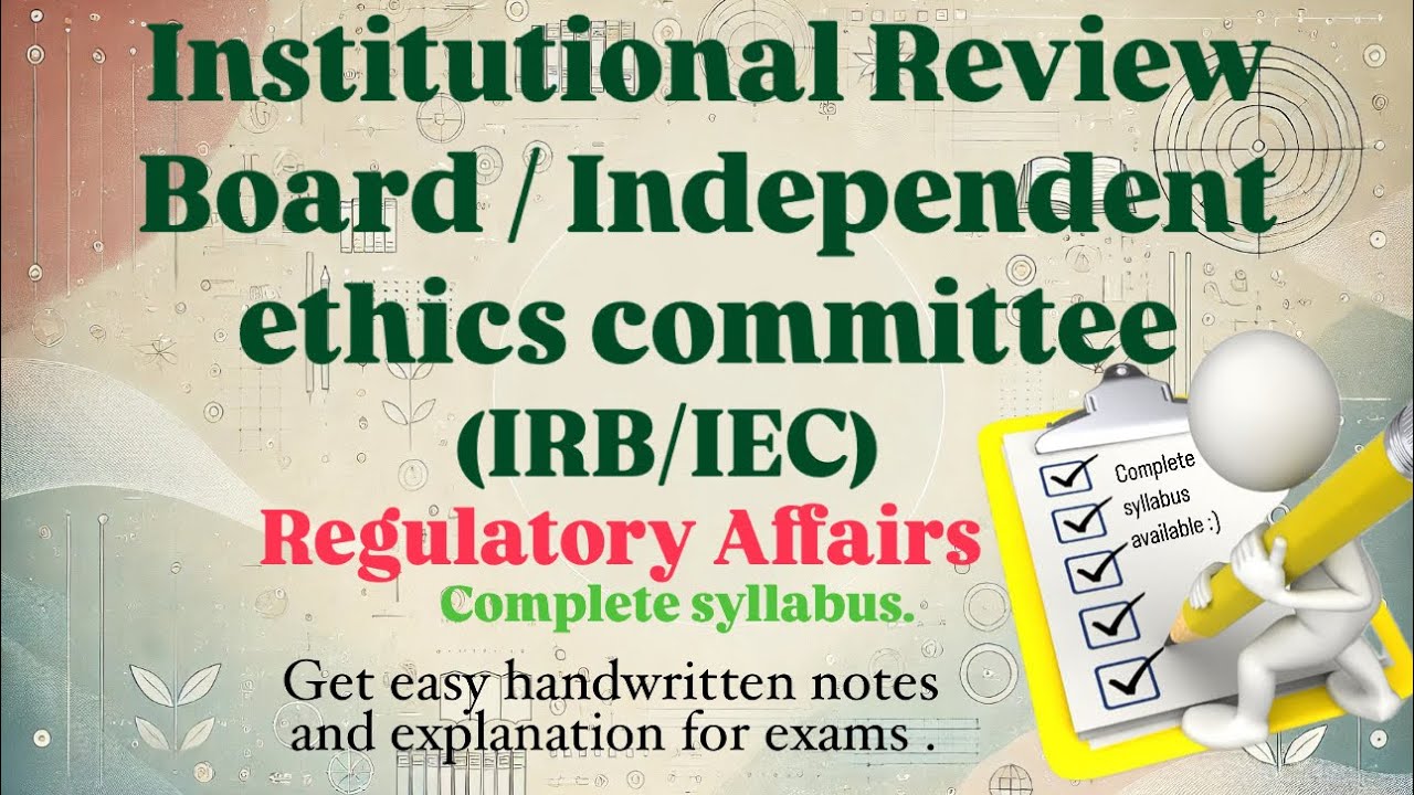 IRB (Institutional Review Board) | IEC (Independent Ethics Committee ...