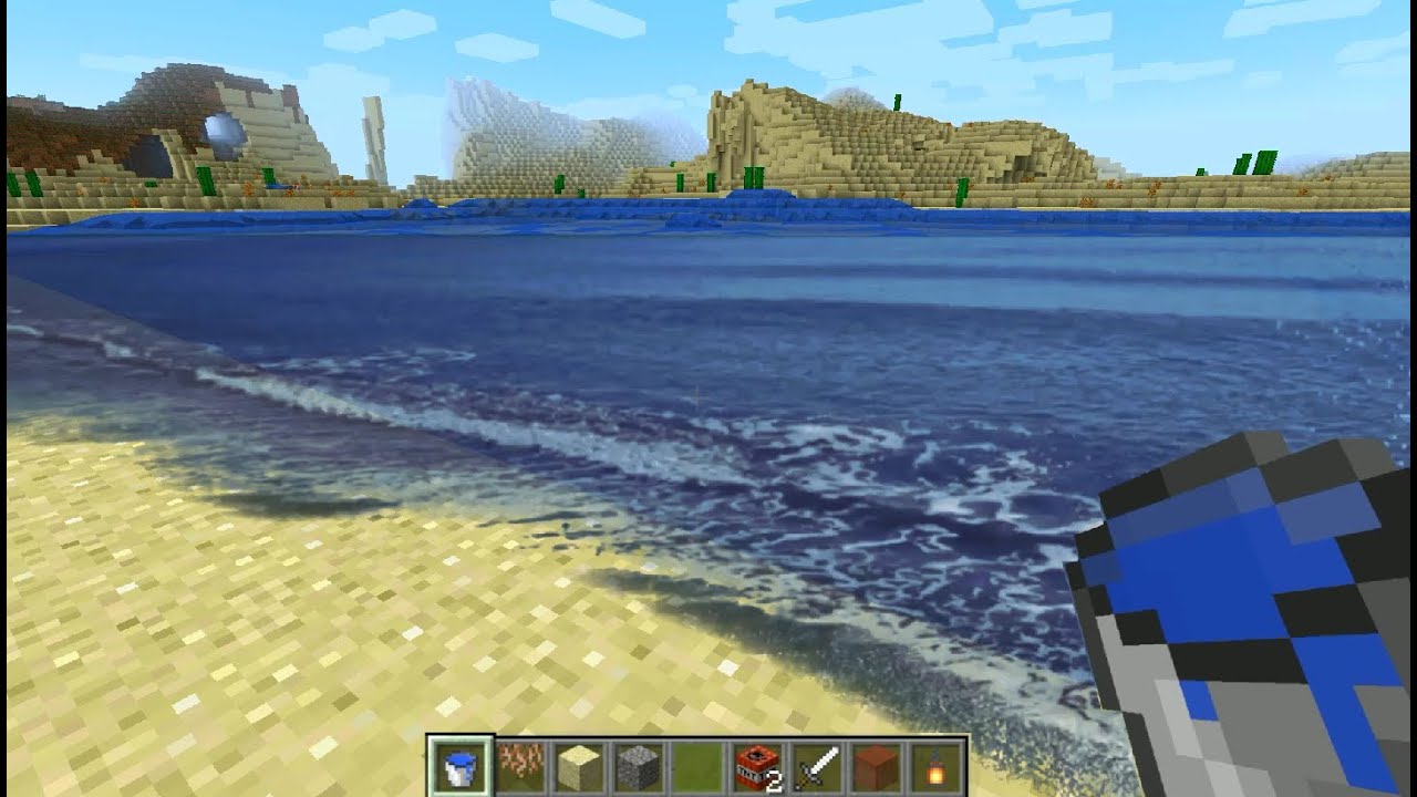 Made a big ocean in Minecraft - YouTube