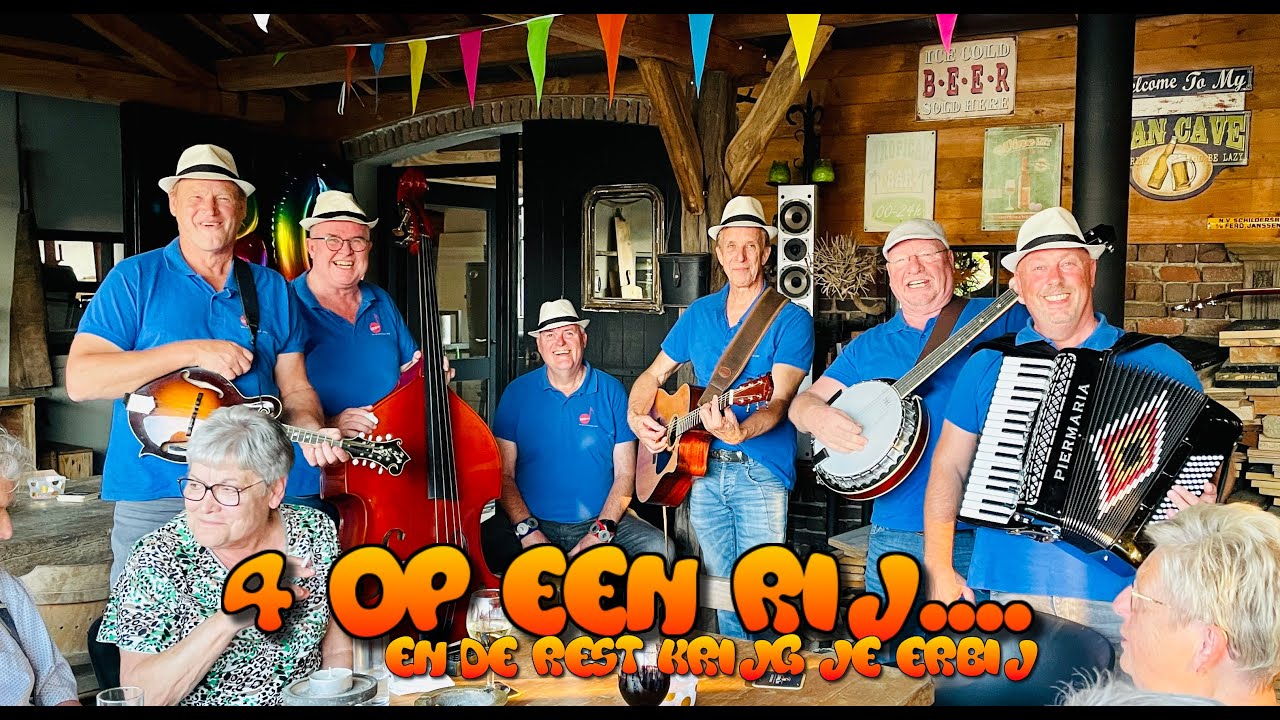 "4 op een Rij" op de bruiloft van Richard en Chantal - YouTube