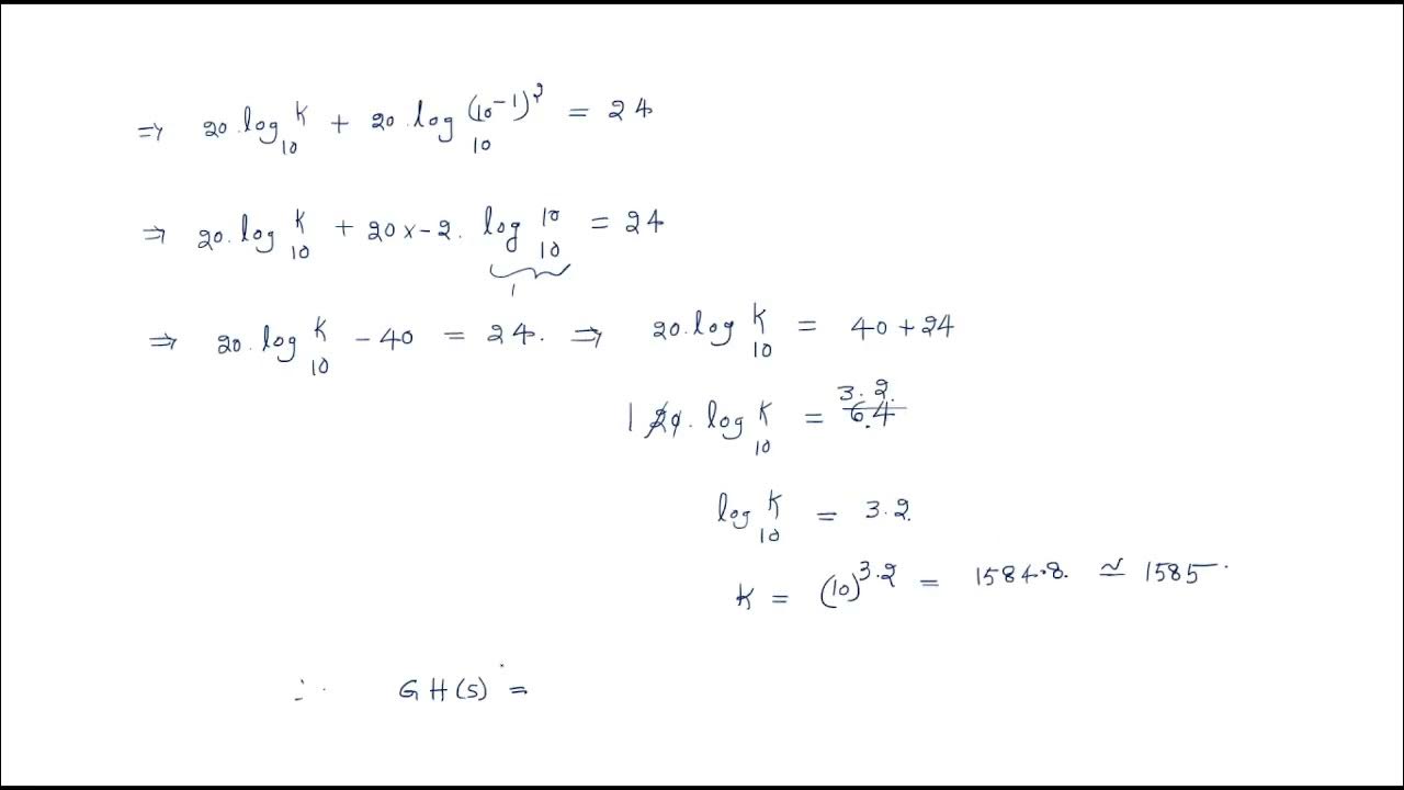 Bode Plot | Find Transfer Function | Examples | | Control Systems | Lec ...