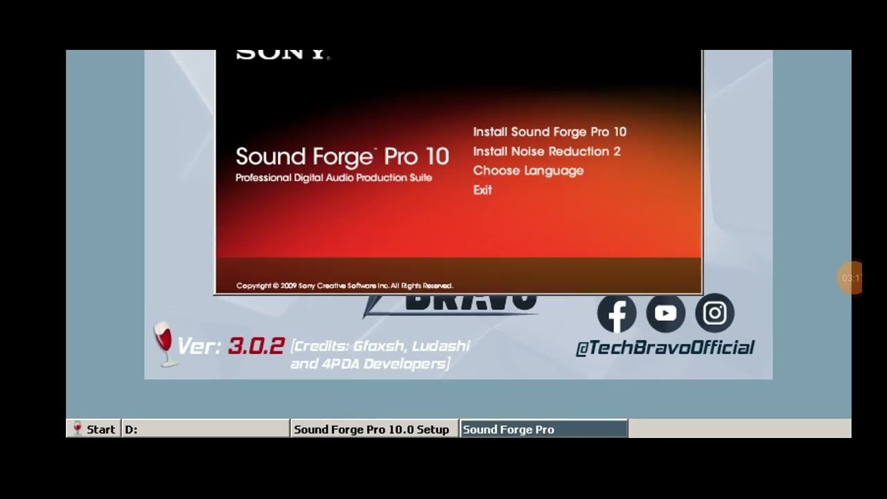 How to install Sony Sound Forge Pro 10.0a in ExaGear Pro Windows ...