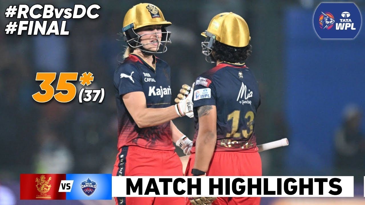 RCB vs DC Final WPL 2024 Highlights | Women IPL Highlights 2024 ...
