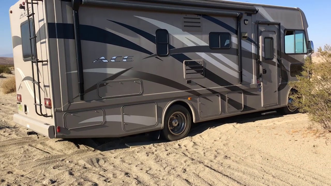 RV Stuck in Sand - YouTube