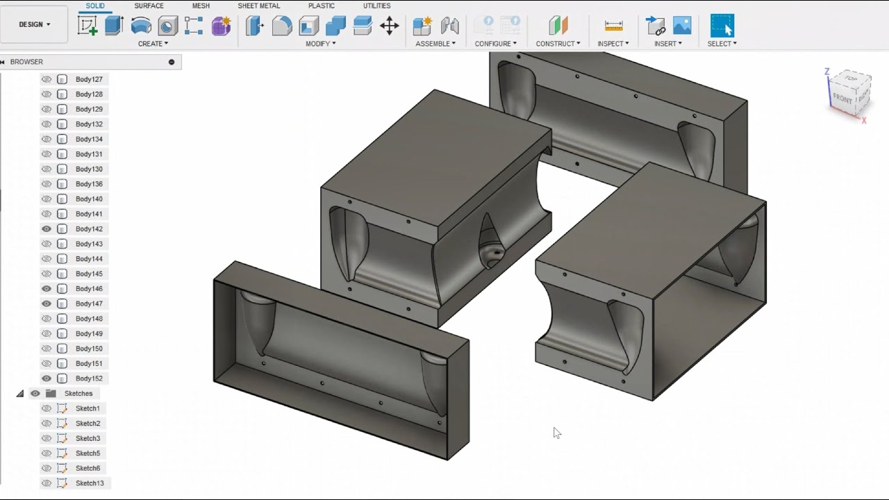Negative mold designing tutorial in fusion 360 (BlackBird project Part1 ...