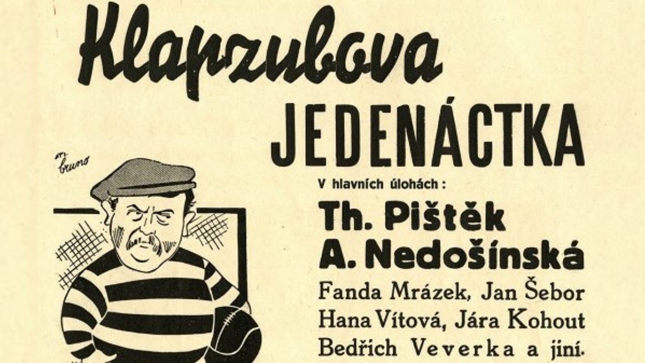 Klapzubova XI (1938) - fotbal film CZ dabing - YouTube