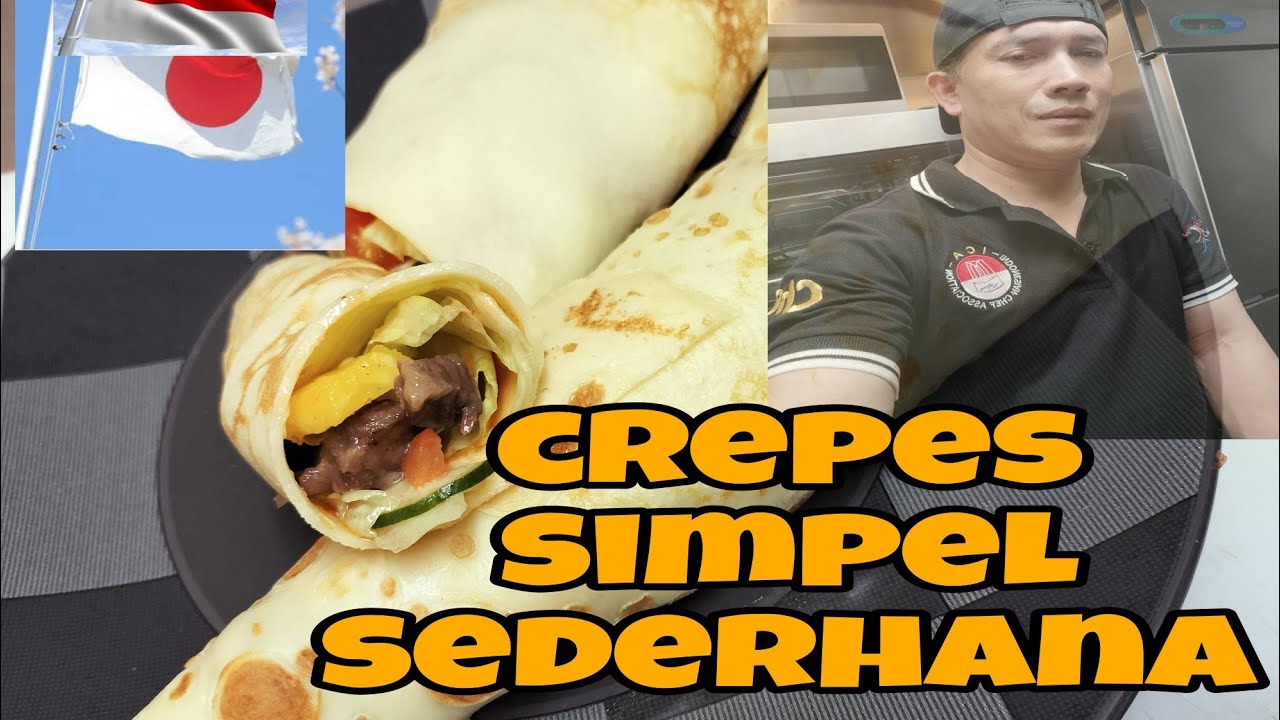 CARA MEMBUAT CREPES ‼️ RESEP CREPE PERANCIS SIMPEL SEDERHANA - YouTube
