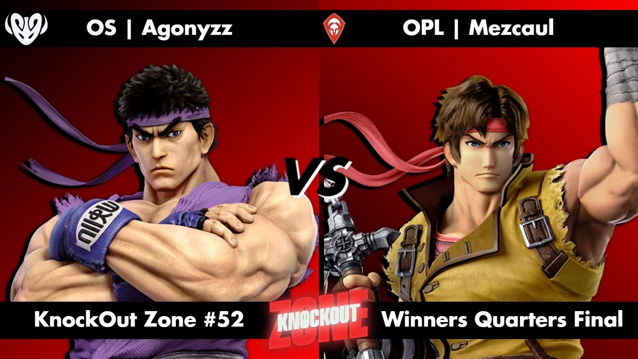 KnockOut Zone #52 - SSBU Winners Quarters Final - Agonyzz (Ryu) vs ...