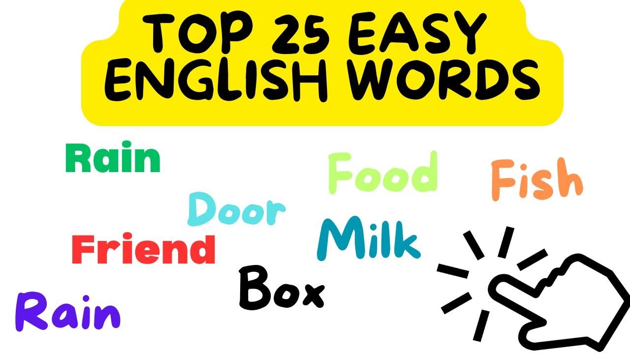 TOP 25 EASY ENGLISH WORDS - YouTube