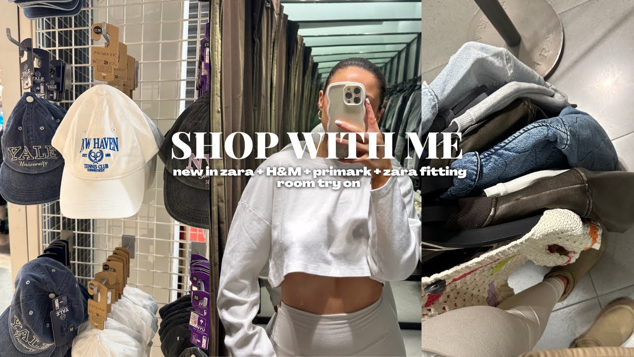 COME SHOP WITH ME: new in primark + h&m + zara fitting room try on ...