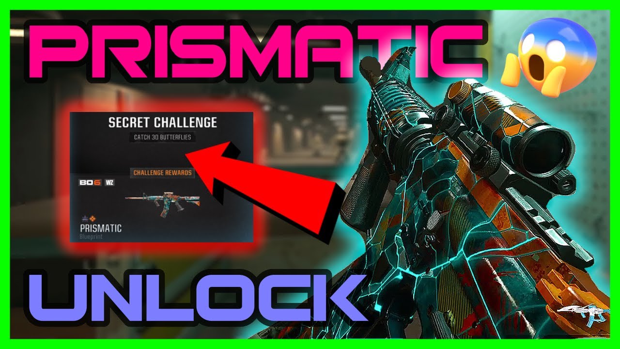 NEW Warzone SECRET UNLOCK Weapon Blueprint PRISMATIC Butterfly ...