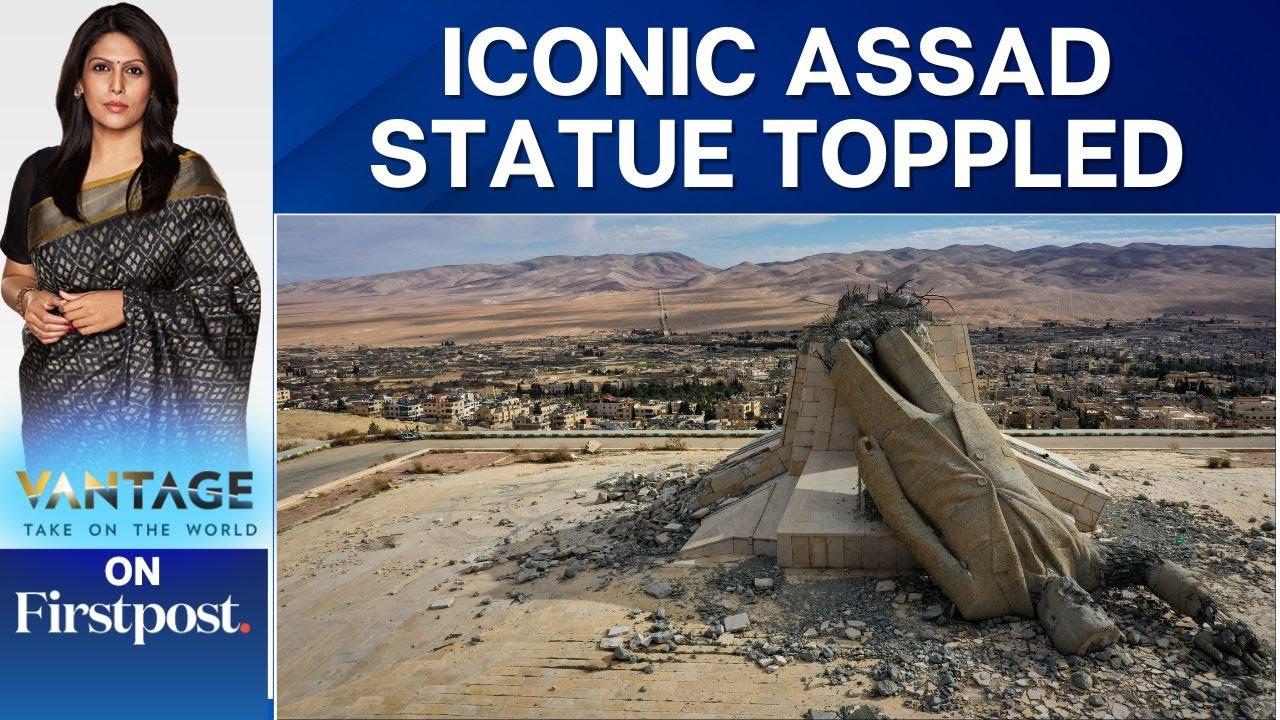 Syria: Rebels Topple Largest Statue of Hafez al-Assad | Vantage with ...