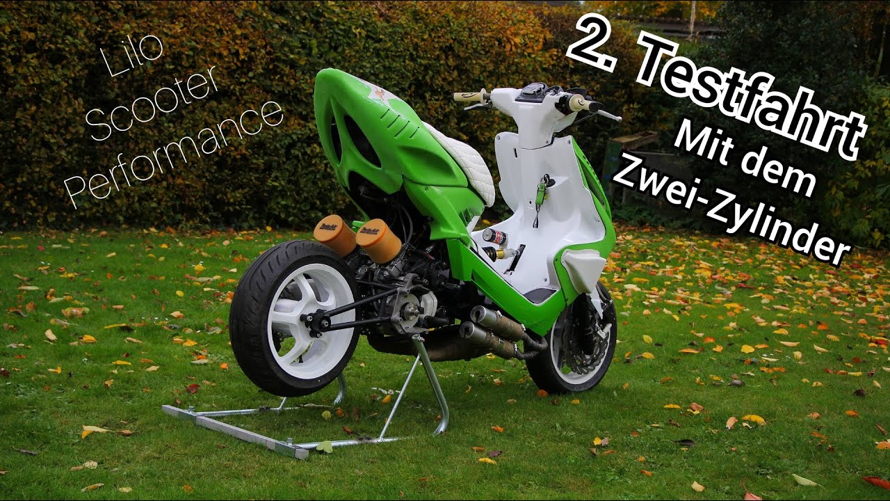 2.Testfahrt | Zwei - Zylinder Aerox | Lilo Scooter Performance - YouTube