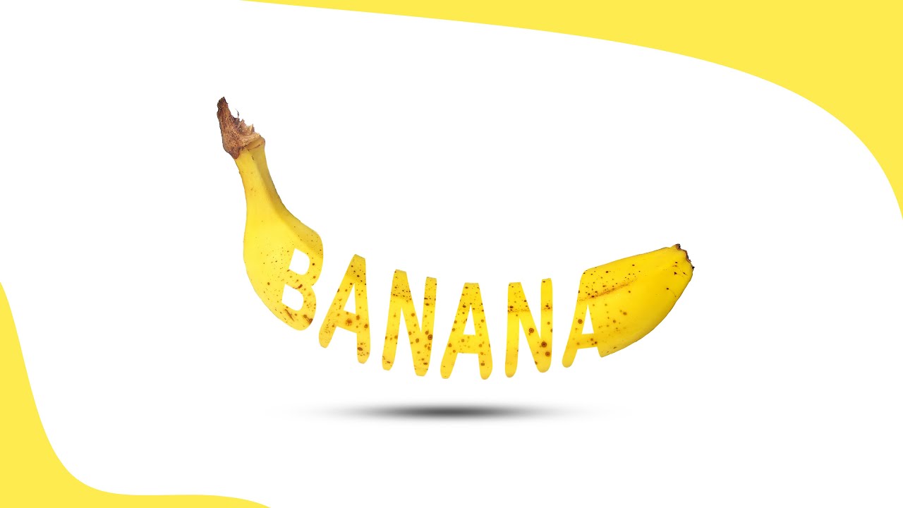 How to Create Banana Text Effect in Photoshop Tutorial MH AFRAD GFX ...