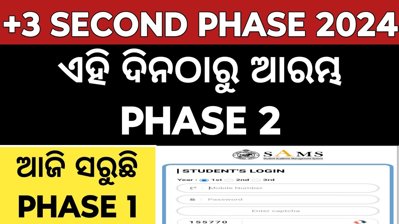+3 second phase 2024| 2nd phase +3 admission| +3 2nd phase| PDF MARKET ...