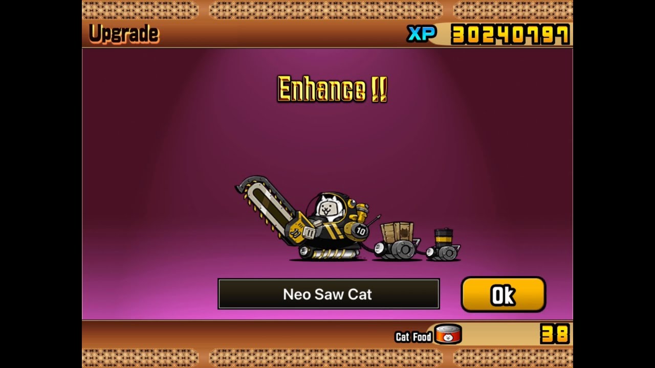 Evolving Miter Saw Cat (Neo Saw Cat) [The Battle Cats] - YouTube