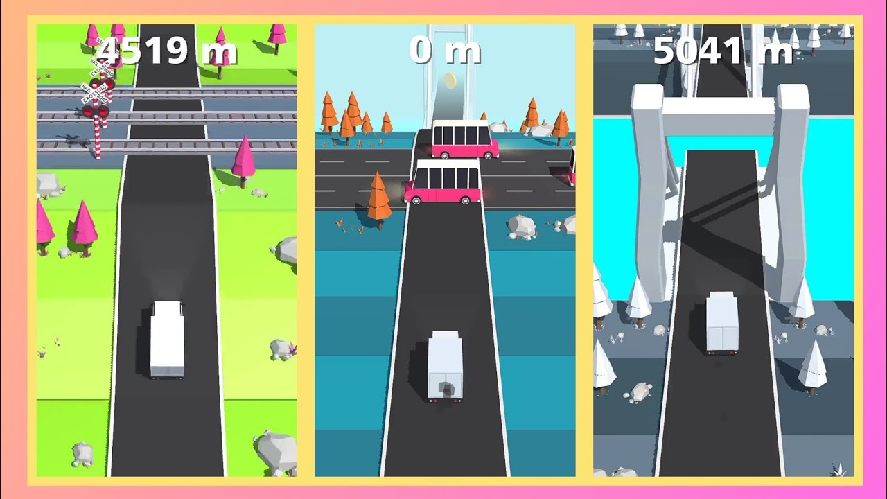 Traffic Run 3d Game Level 106-110 - YouTube